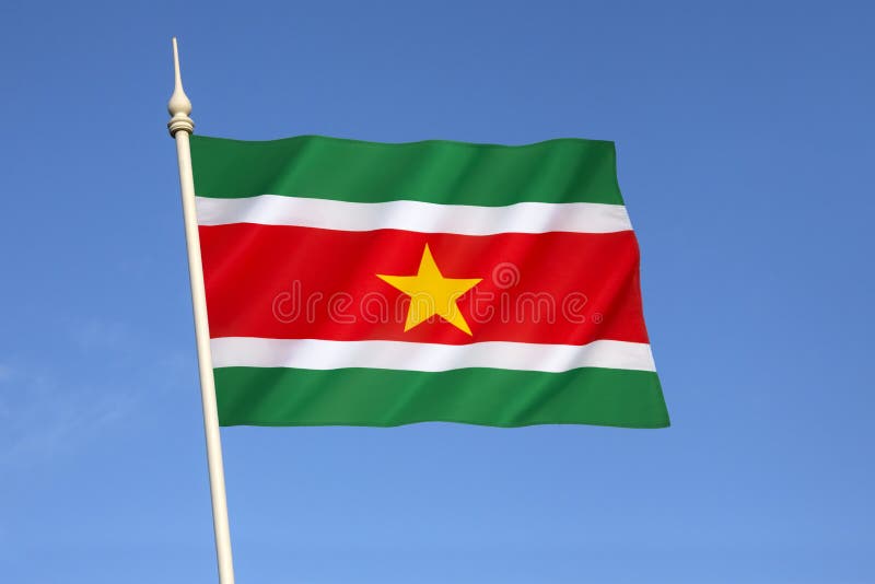 Vlag van Suriname stock foto. Image of symbolisch, suriname - 47523212