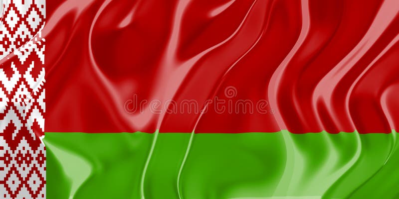 Vlag van Wit-Rusland stock illustratie. Illustration of staat - 7811093