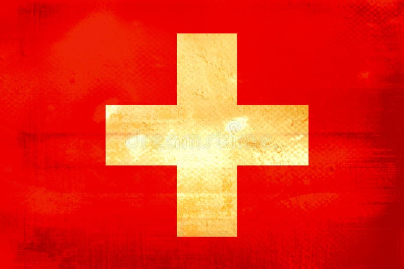 Vlag van Zwitser stock illustratie. Illustration of patroon - 2847904