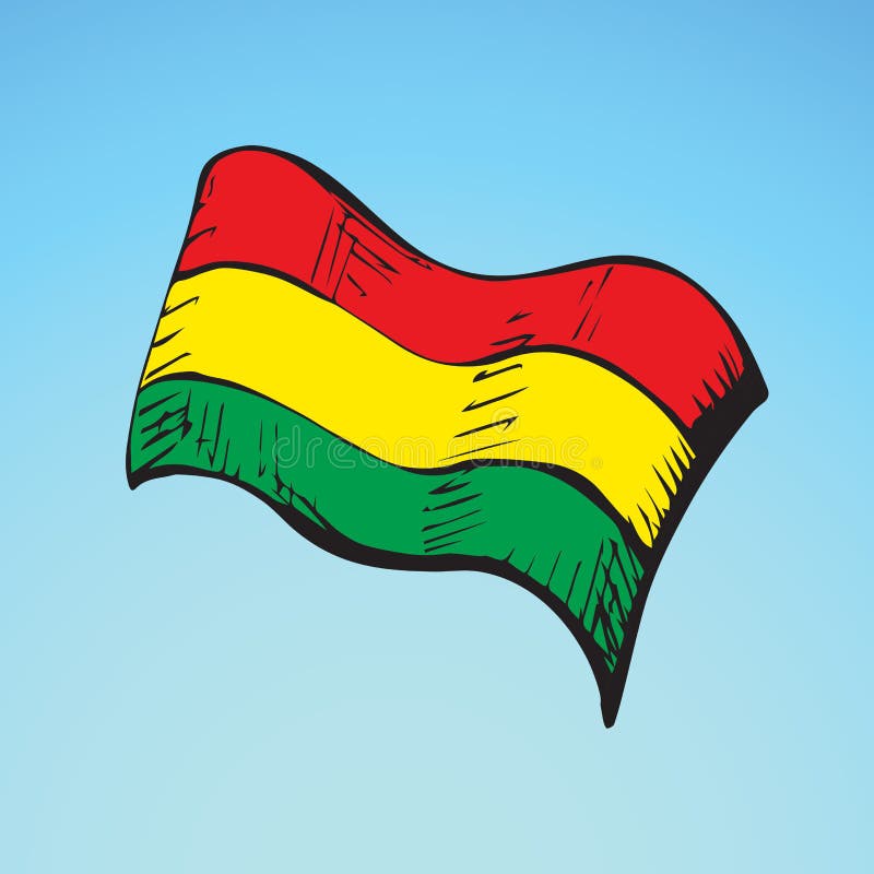 Vlag Vector tekening vector illustratie. Illustration of beeldverhaal ...