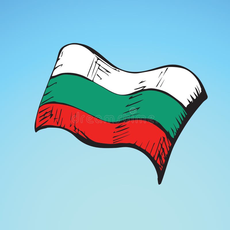 Vlag Vector tekening vector illustratie. Illustration of vlaggemast ...