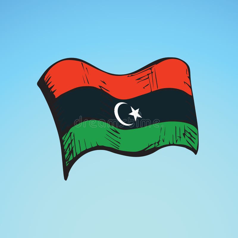 Vlag Vector tekening vector illustratie. Illustration of spatie - 111006492