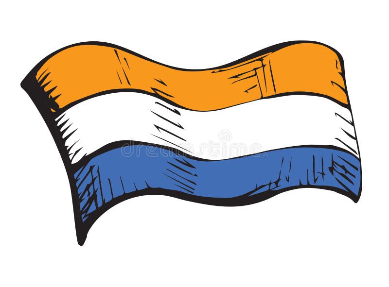 Vlag Vector tekening vector illustratie. Illustration of politiek ...