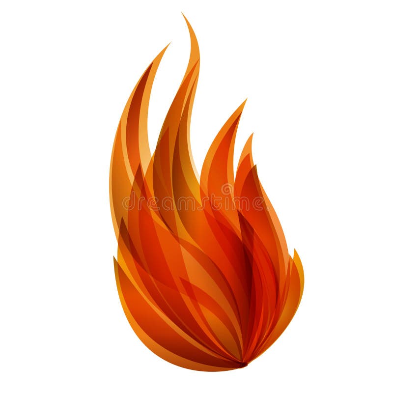 Vlam vector illustratie. Illustration of sinaasappel - 14519206