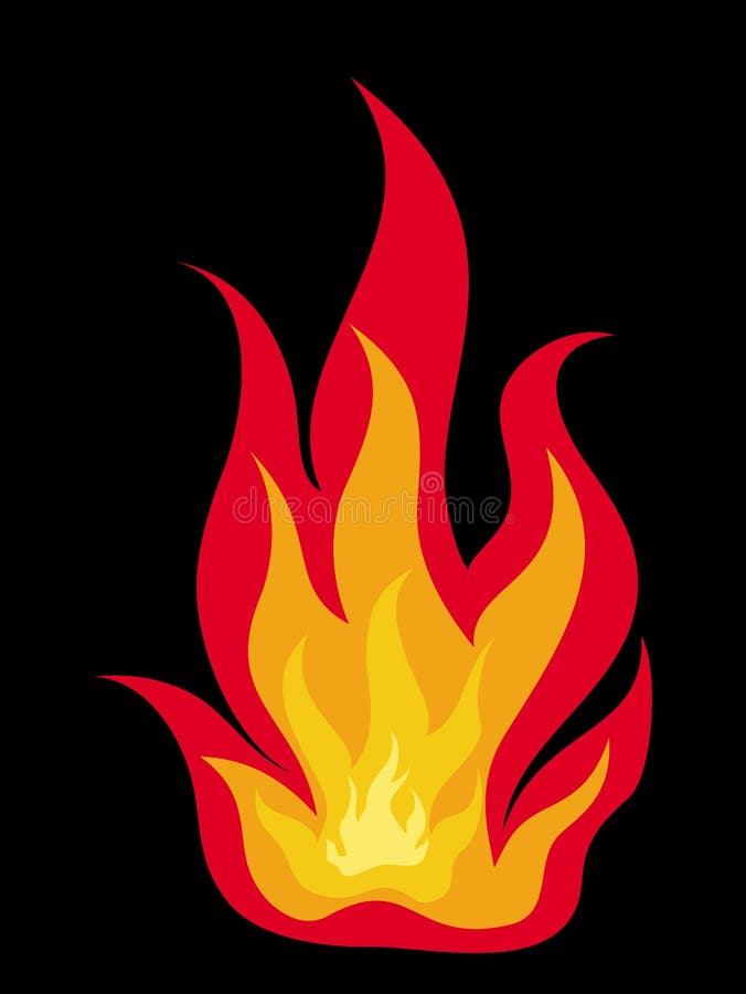 Vlam vector illustratie. Illustration of voorwerpen, rood - 7004388