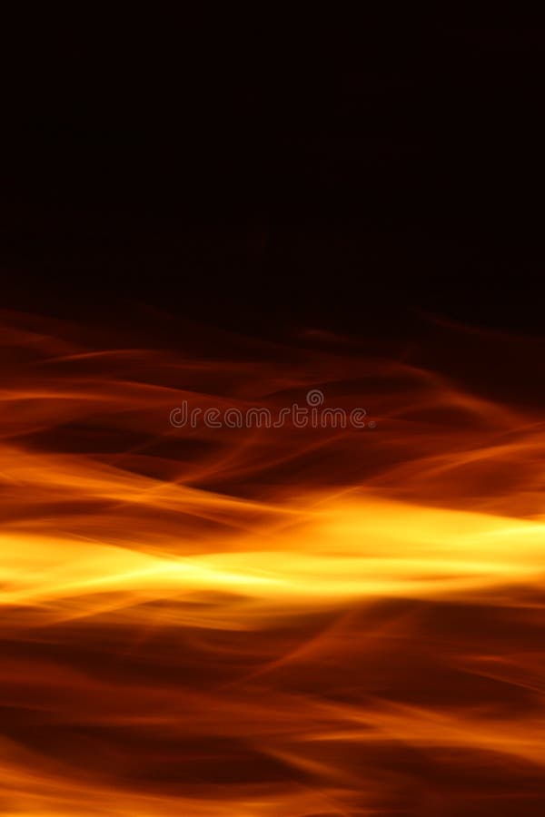 Brandend Heet Vuur Vlam Donkere Achtergrond Stock Afbeelding - Image of ...