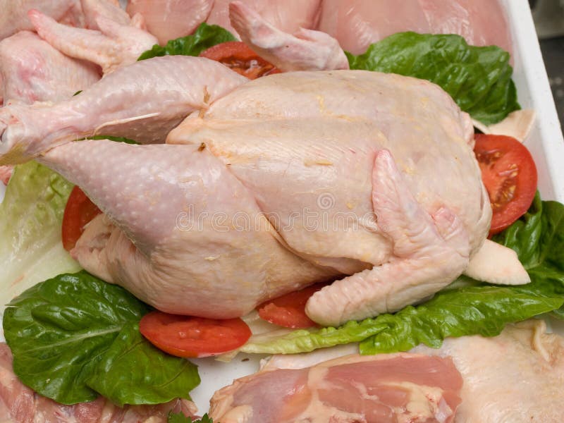 Kippenvlees stock foto. Image of achtergrond, kleur, gekookt - 16745688