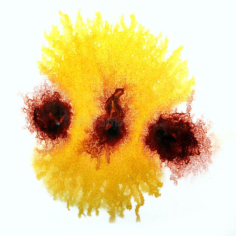 Vlek Van De De Inktverf Van De Kunst De Bruine, Gele Waterverf Stock ... Vlek Van De De Inktverf Van De Kunst De Bruine, Gele Waterverf Stock ...