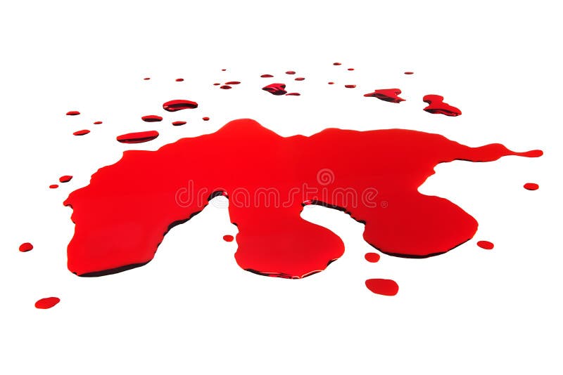 Vlek van rood bloed stock foto. Image of borstel, vlek - 25071252