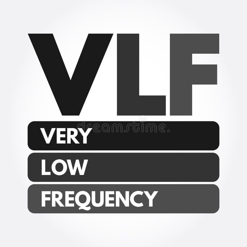 VLF - Very Low Frequency Acronym, Technology Concept Background Stock ...