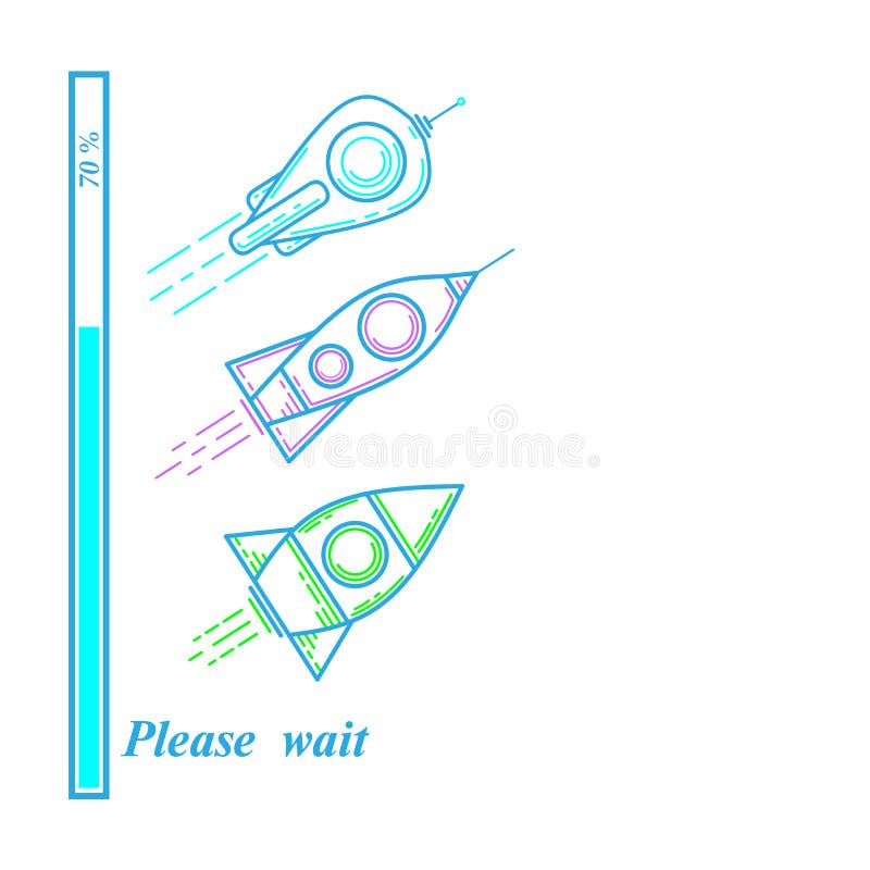 Vliegende Raket, Pictogram, Vector Vector Illustratie - Illustration of ...