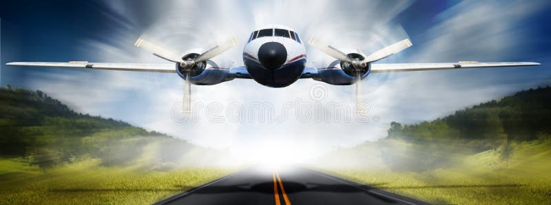 Vliegtuig stock afbeelding. Image of vervoer, steunen - 21042217