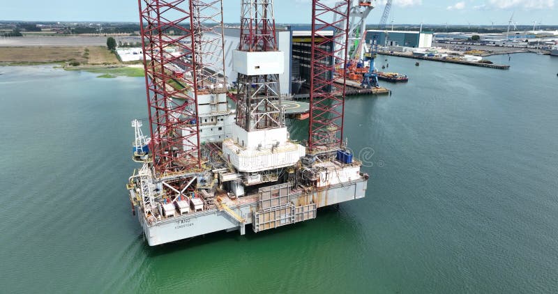 Vlissingen, 8th of August 2022, the Netherlands. Offshore Drilling ...