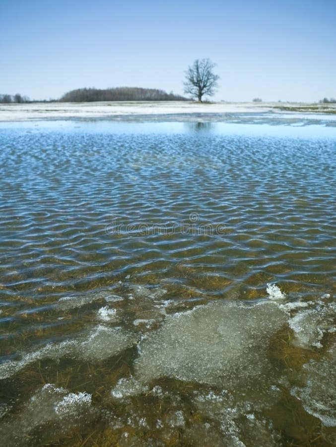 Vloed. stock foto. Image of bruin, wolk, water, horizontaal - 14644276