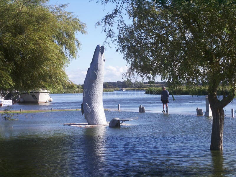 Vloed in East-Anglia, Het UK Redactionele Stock Afbeelding - Image of ...