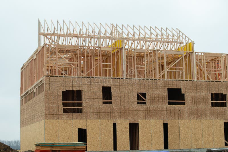 Vloerbedekking En Wanden Van Een Multiplex- En Multiplexgebouw Stock ...