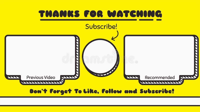 Outro Screen Stock Illustrations – 78 Outro Screen Stock Illustrations ...