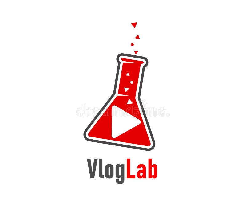 Vlog Icon, Featuring Laboratory Flask or Beaker Stock Vector ...
