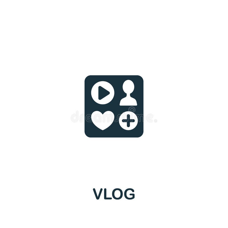Vlog Icon from Streaming Collection. Simple Line Vlog Icon for ...