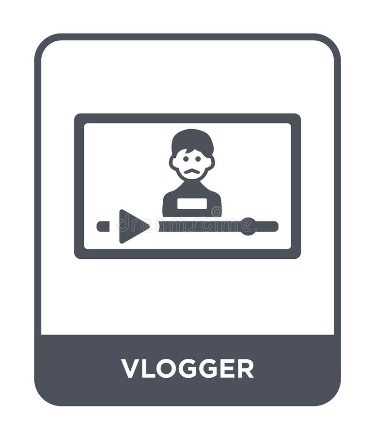 Vlogger Icon Vector from Influencer Collection. Thin Line Vlogger Outline Icon Vector ...