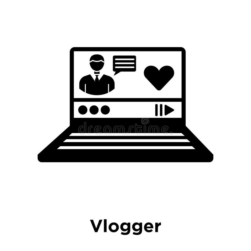 Vlogger Icon on White Background. Simple Element Illustration from ...
