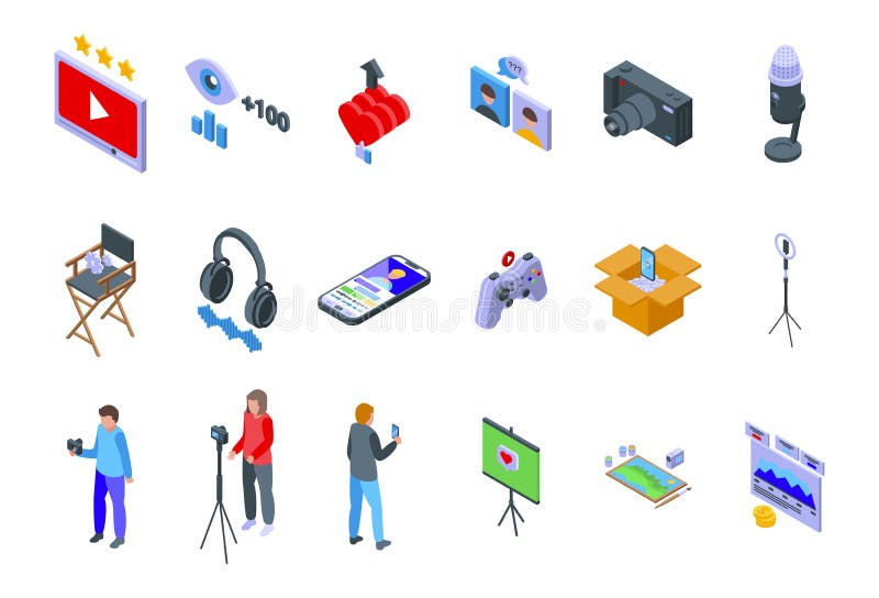 Streaming Platform Icons Stock Illustrations – 338 Streaming Platform ...