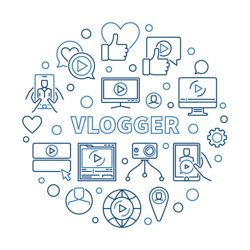 Vlogger Logo Stock Illustrations – 467 Vlogger Logo Stock Illustrations ...