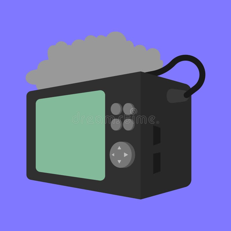 Vlogging Camera Icon Vector. Video Camera with Tripod Illustration ...