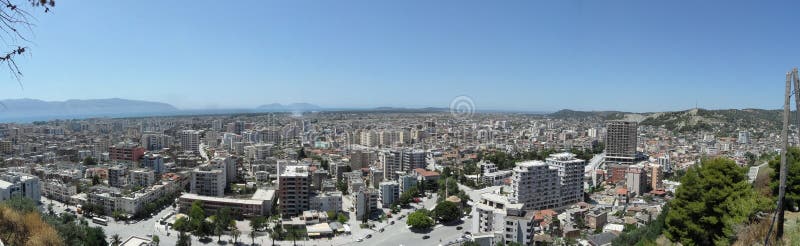 Vlore city, Albania stock photo. Image of roof, landscape - 81281060