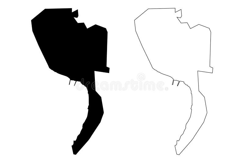 Vlore City Republic of Albania Map Vector Illustration, Scribble Sketch ...