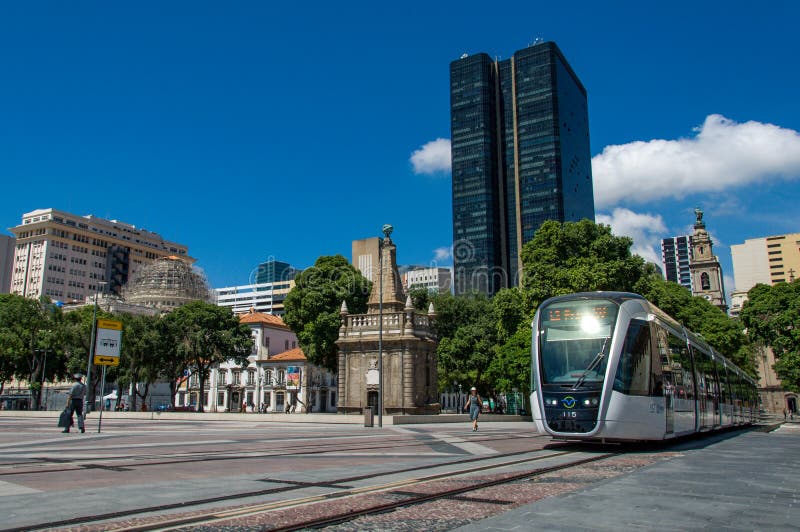 VLT-Stadt-Tram in Rio De Janeiro Redaktionelles Foto - Bild von verkehr ...