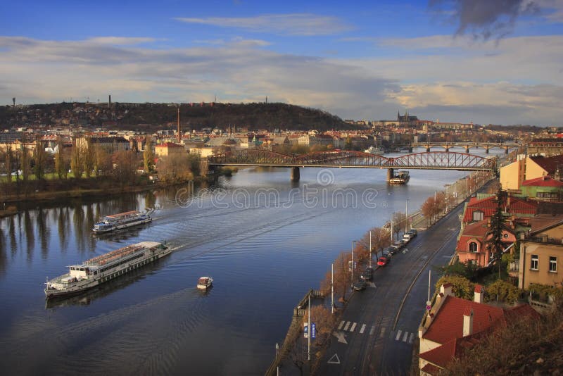 Vltava stock photo. Image of history, evening, capital - 3646472