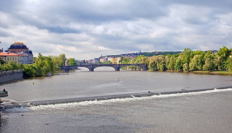 Vltava river stock image. Image of spring, river, view - 27267911