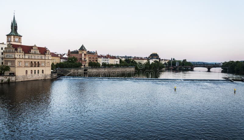Vltava River stock photo. Image of palace, landscape - 27761370
