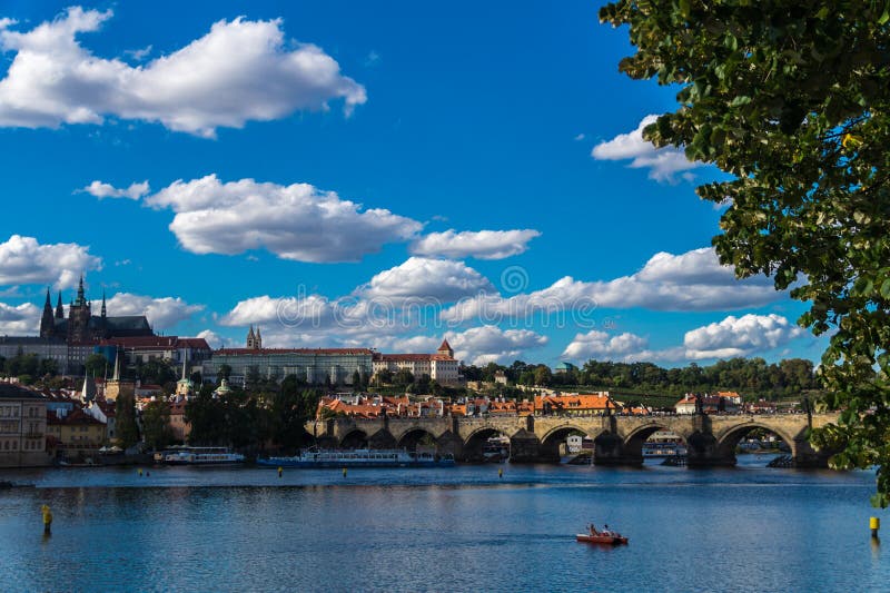 The Vltava River stock image. Image of attraction, unesco - 62888659