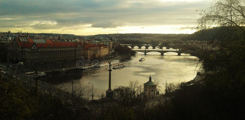 Vltava river view stock image. Image of maker, river - 201321391