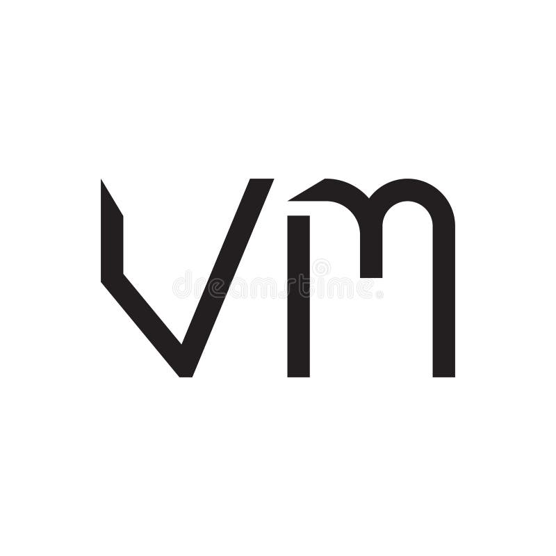 Vm Initial Letter Vector Logo Icon Stock Vector - Illustration of ...