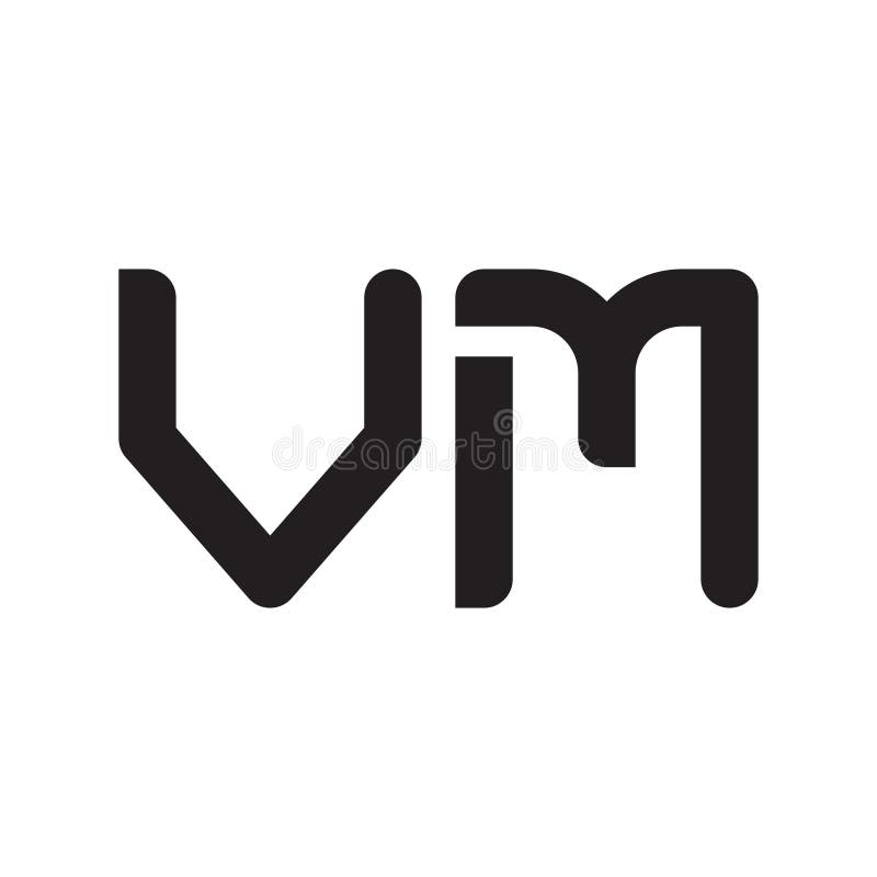 Vm Initial Letter Vector Logo Icon Stock Vector - Illustration of ...