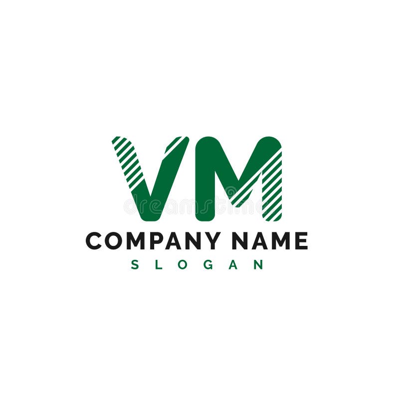 VM Letter Logo Design. VM Letter Logo Vector Illustration - Vector ...