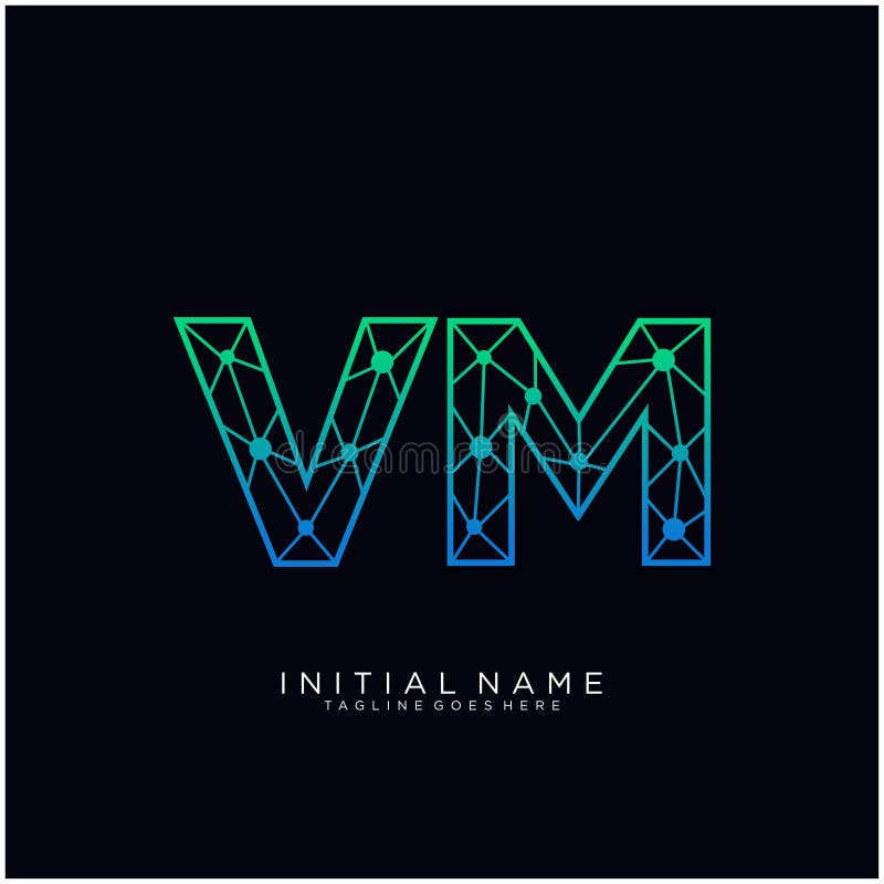 VM Letter Logo Icon Design Template Elements Stock Vector ...