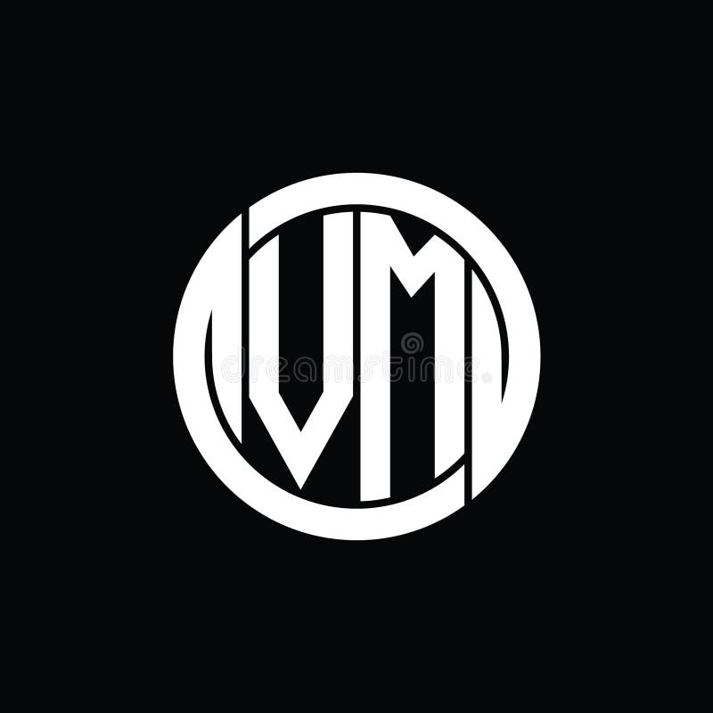 VM Logo Monogram Shield Inside Circle Shape Vector Images Design ...