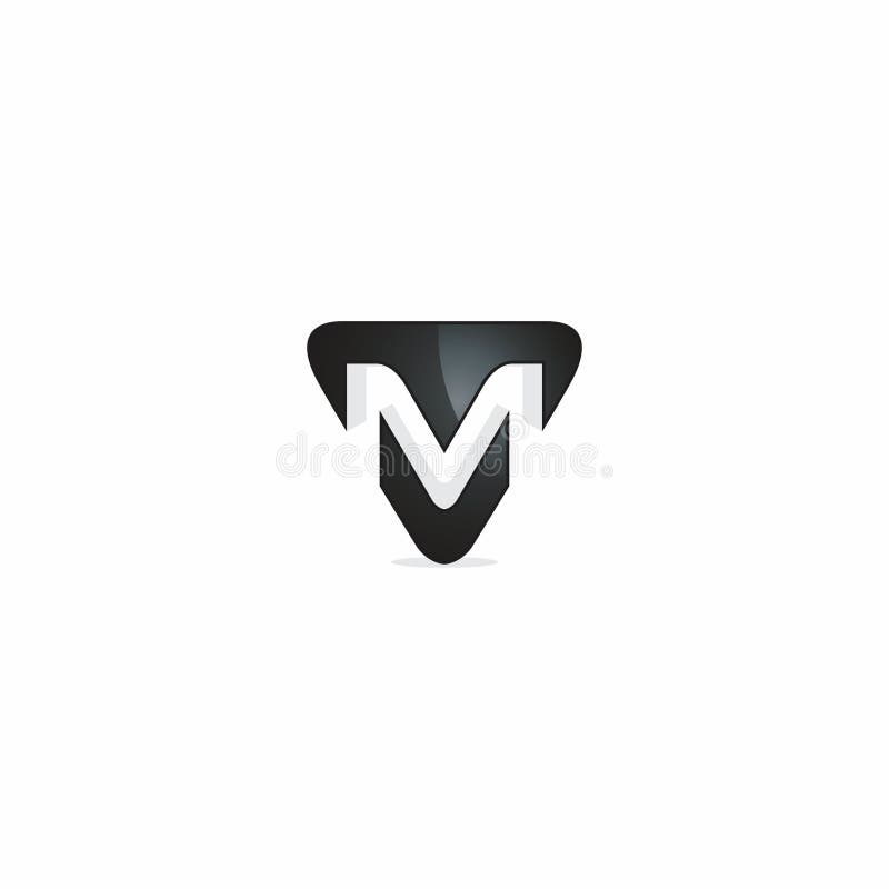 VM Logo Simple and Clean Design Stock Vector - Illustration of icon ...