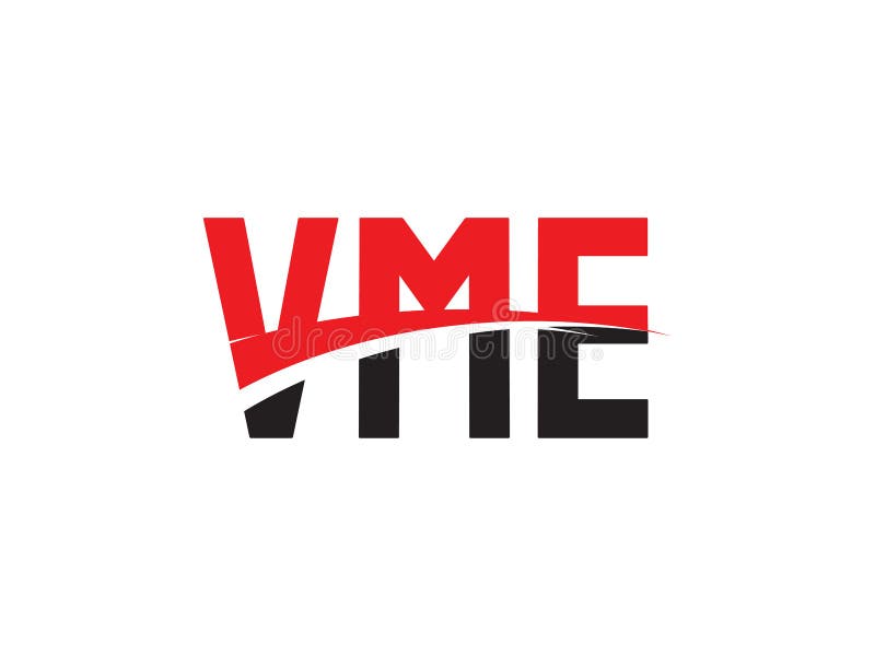 VME Letter Initial Logo Design Vector Illustration Stock Vector ...