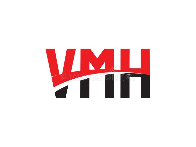 VMH Letter Initial Logo Design Vector Illustration Stock Vector ...