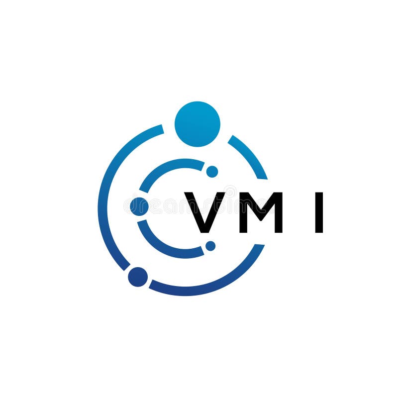 VMI Letter Technology Logo Design on White Background. VMI Creative ...