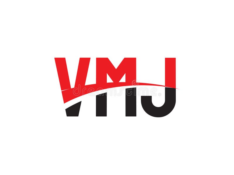 VMJ Letter Initial Logo Design Vector Illustration Stock Vector ...