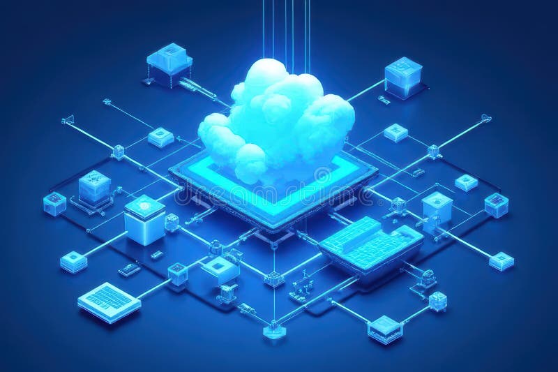 VMware Cloud Infrastructure Illustration Stock Illustration ...