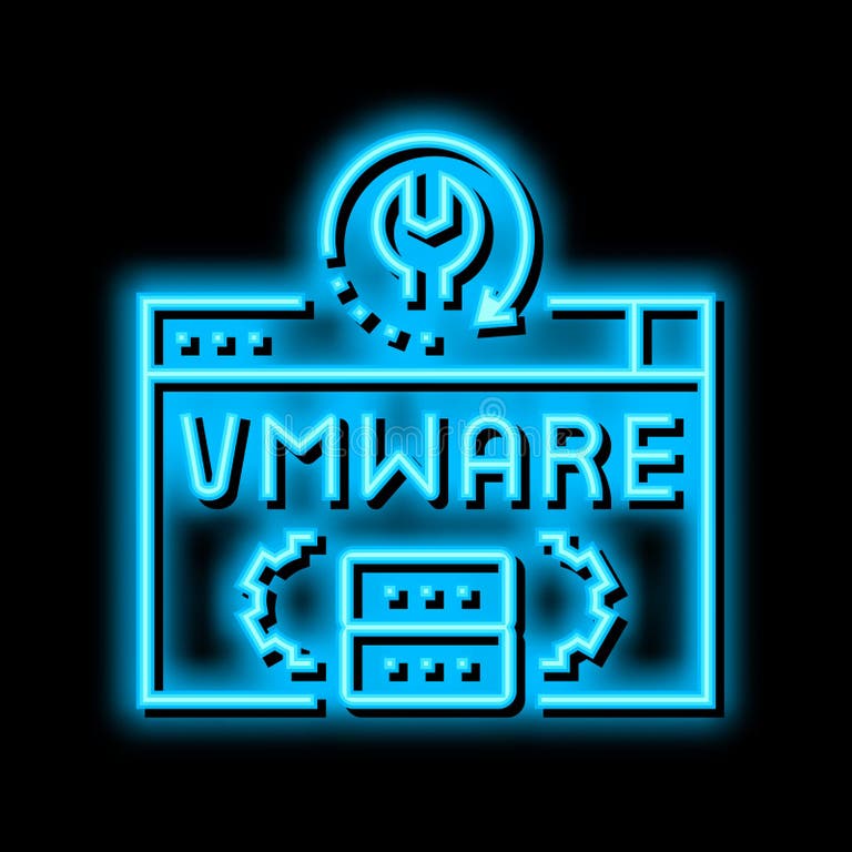 Vmware Data Recovery Neon Glow Icon Illustration Stock Vector ...