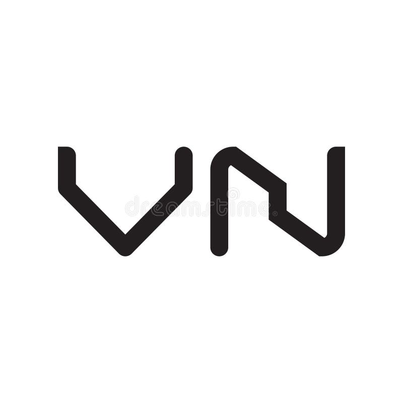 Vn Initial Letter Vector Logo Icon Stock Vector - Illustration of ...