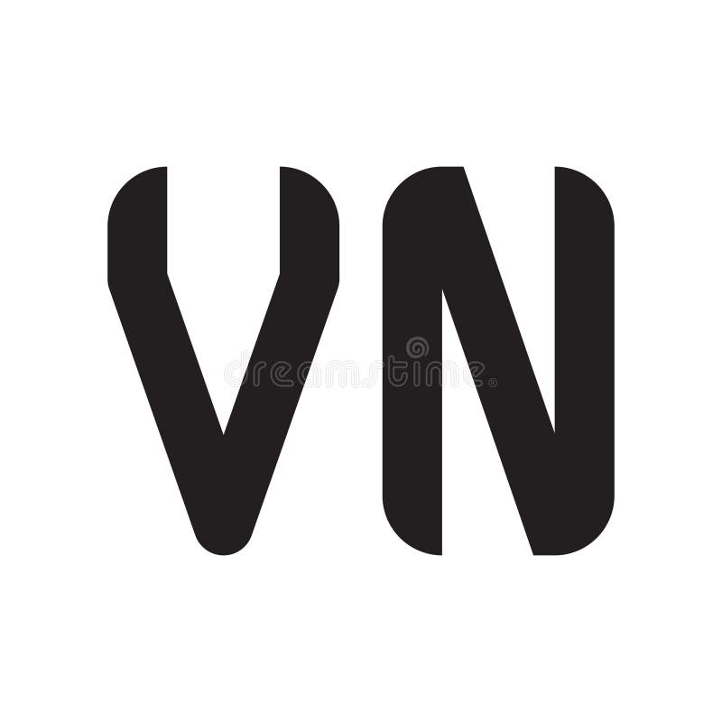 Vn Initial Letter Vector Logo Icon Stock Vector - Illustration of ...
